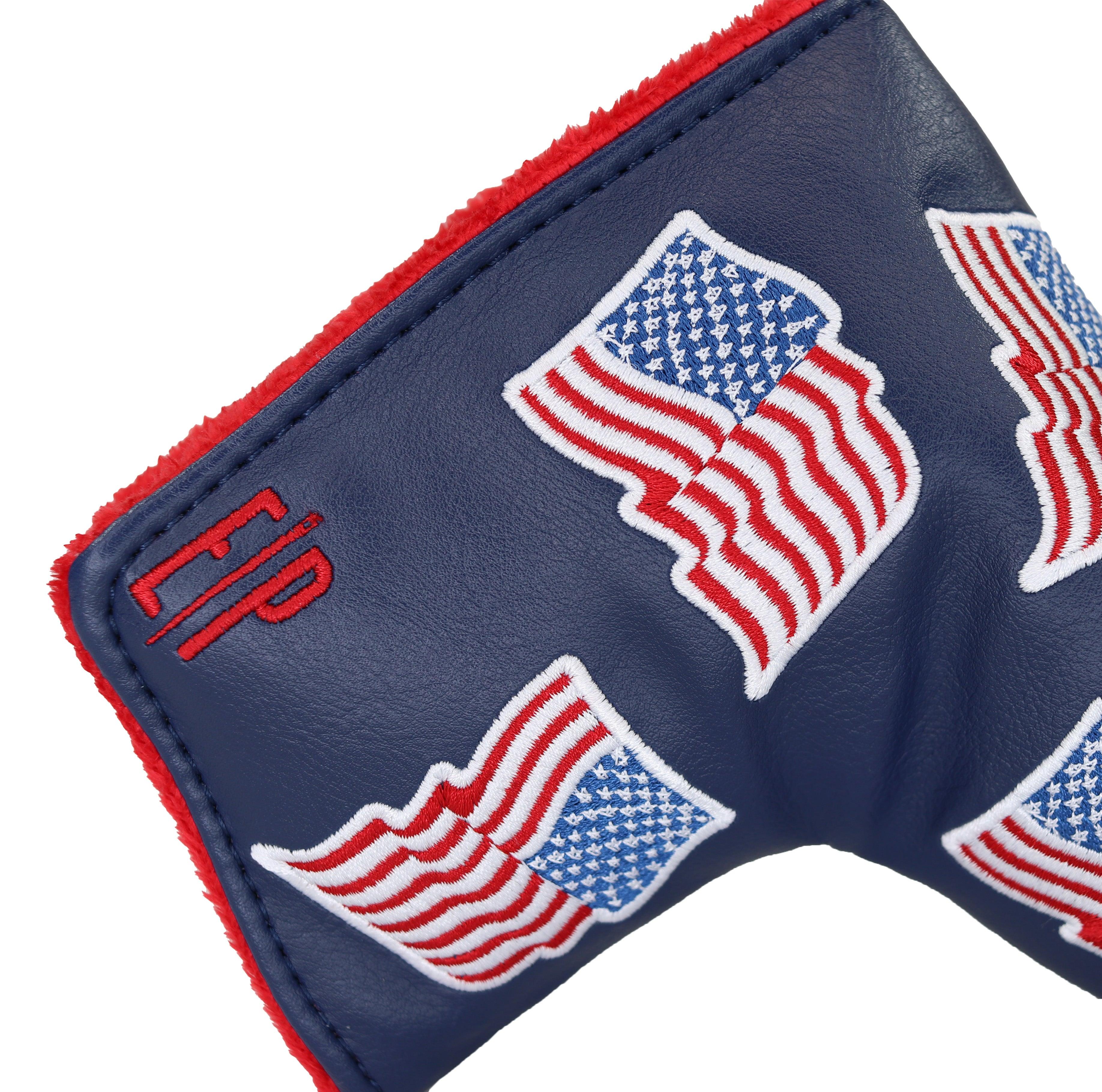 Navy Blue USA Flags Cover – EP Headcovers